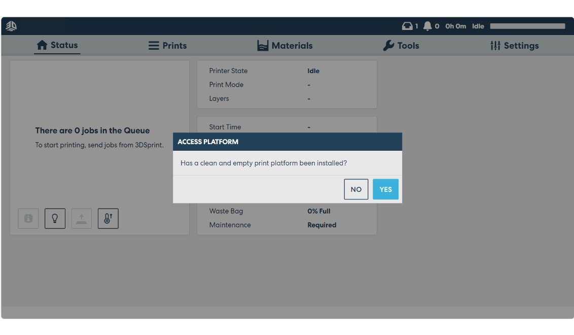 MJP 300W/300W Plus Print Platform Removal and Installation